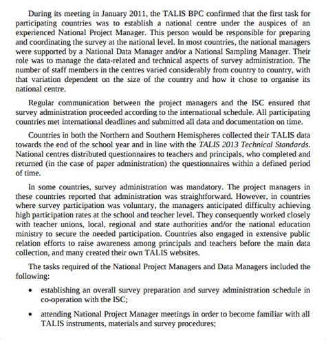 Technical Report Samples Examples Templates Sample Templates
