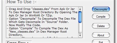 Easily Edit Classesdex With Dex Manager
