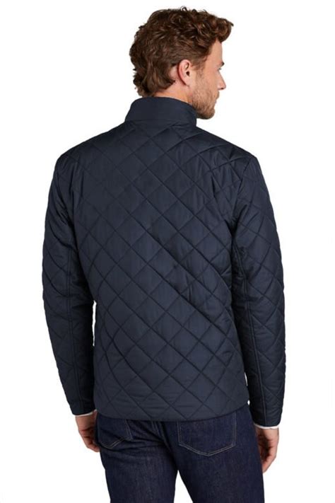 Brooks Brothers Quilted Jacket Golden Stiches Embroidery