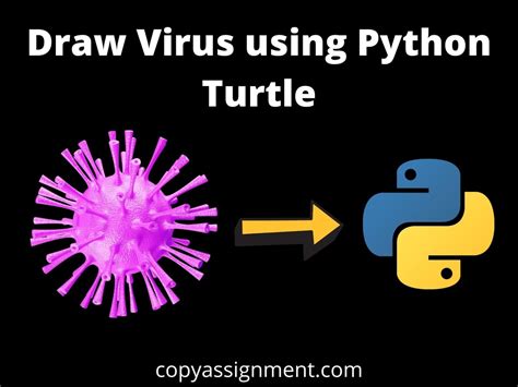Draw Virus Using Python Turtle Copyassignment
