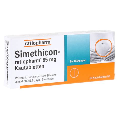 Simethicon-ratiopharm 85mg 20 Stück N1 kaufen | medpex