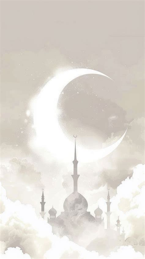 Simple Vector Eid Mubarak Moon Premium Photo Illustration Rawpixel