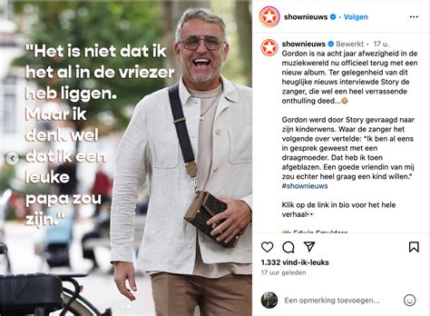 Groot Nieuws Gordon Wordt Vader ‘ik Zal Een Erg Leuke Papa Zijn