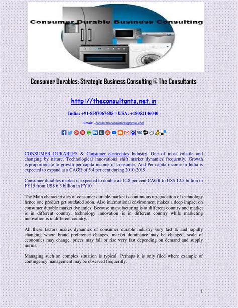 Consumer Electronics Business Consulting Theconsultants Net In By Make In India Issuu