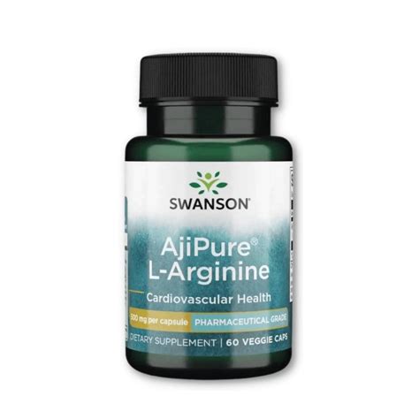 Ajipure L Arginina 500 Mg 60 Kaps Tlenek Azotu Swanson Sklep
