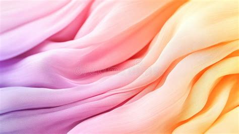 Soft Pastel Waves Create A Soothing And Elegant Abstract Background Ai