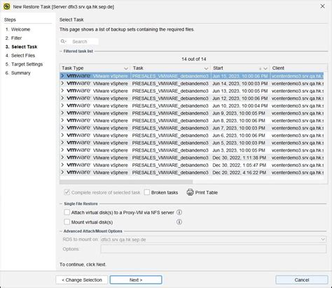 Source Vmware Instant Recovery Sepsesam