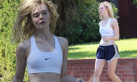 Elle Fanning Cuts Athletic Figure On Morning Walk Daily Mail Online