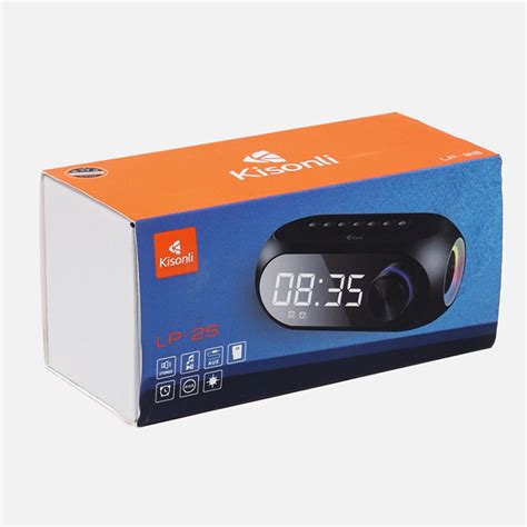 Kisonli Lp 2s Rgb Speaker Alarm Clock Bluetooth 50 Tf Card For Mobile