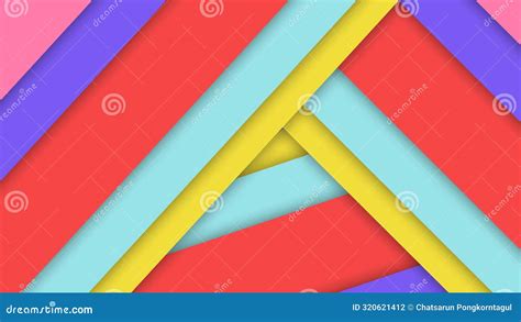 Abstract Colorful Stripes Diagonal Pattern Overlay Layer On Background