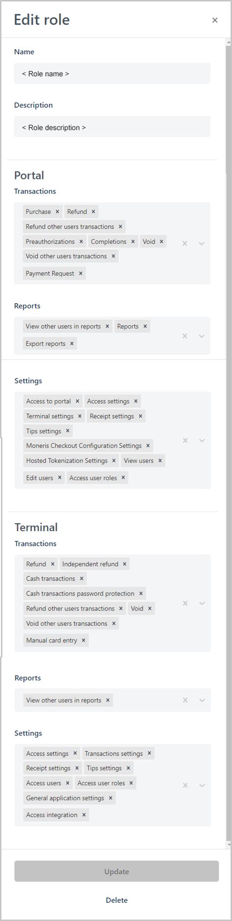 Modifying A User Role