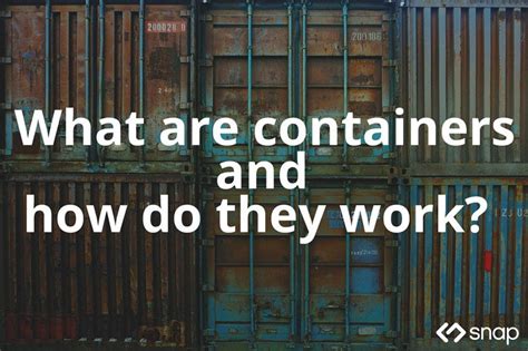 types of container technologies this is part 2 of the series on… by