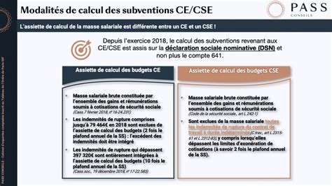 CE CSE Quelle Est L Assiette De Calcul De Votre Budget