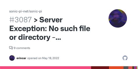 Server Exception No Such File Or Directory Jack Connect Issue
