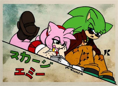 Amy And Scourge By Kuyangkuyang Amy The Hedgehog Amy Rose Amy