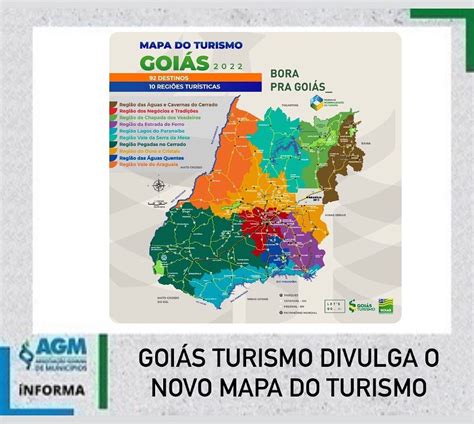 Agm Goiás Turismo Divulga O Novo Mapa Do Turismo Com 92 Municípios