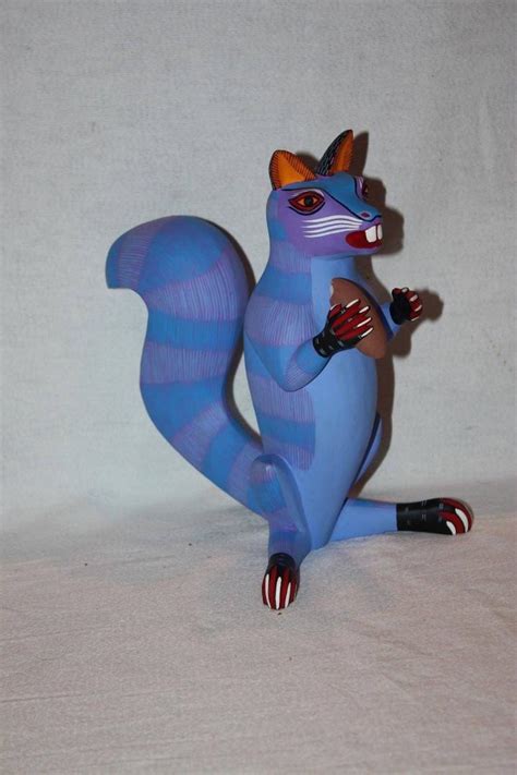 Oaxacan Wood Carving Leonardo Espinal Squirrel 1921040935