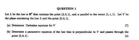 Solved Let L Be The Line In R3 That Contains The Point Chegg Com