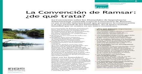La Convención de Ramsar de qué trata La Convención sobre los