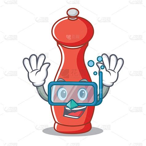 潜水胡椒磨卡通人物