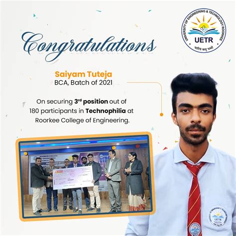 Saiyam Tuteja On Linkedin Coeruniversity Alumnipride Gratitude