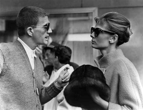Blake Edwards And Audrey Hepburn On The Set Of Breakfast At Tiffanys