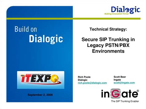 PPT Technical Strategy Secure SIP Trunking In Legacy PSTN PBX Environments PowerPoint
