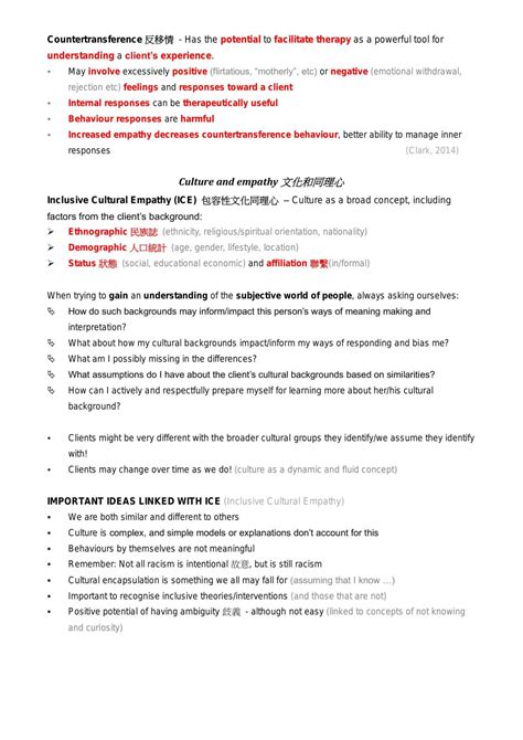 Summarised Notes 1018psy Counselling Skills Griffith Thinkswap