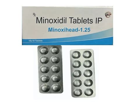 Minoxihead 125 Minoxidil Tablets At ₹ 620box Minoxidil Tablet In