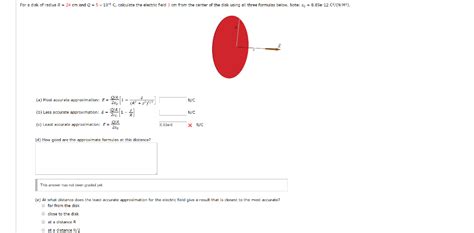 Solved For A Disk Of Radius R Cm And Q C Chegg