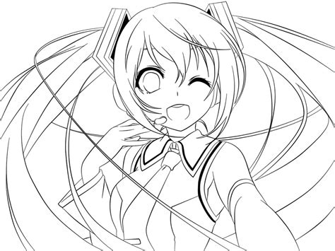 初音ミクぬりえ 無料のぬりえ