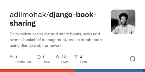 Github Adilmohakdjango Book Sharing Ratereview Social Like And