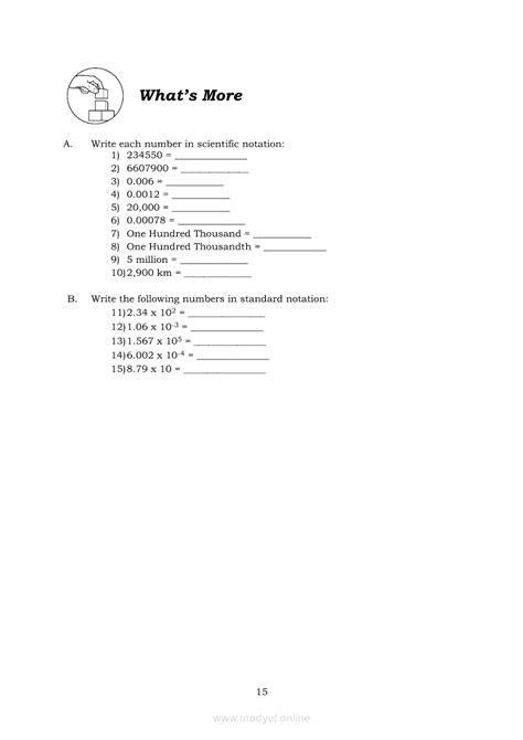 Math 7 Module 10 Scientific Notations And Solving Problems Involving Real Numbers Grade 7 Modules