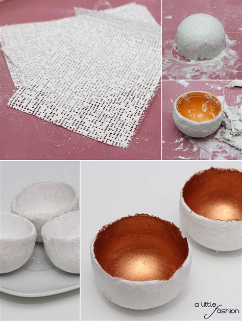 DIY Gips Schalen Mit Kupferdetail Basteln Filizity DIY Blog Aus