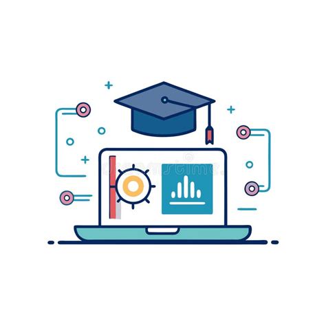 Online Education Data Analytics And Machine Learning Training Course Illustration Stock Vector