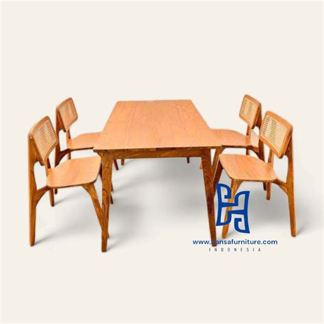 Indonesia Rattan Furniture Dining Table Set Rattan Hansa Furniture