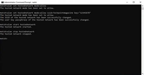 how to create a wifi hotspot on windows 10 using command prompt cmd