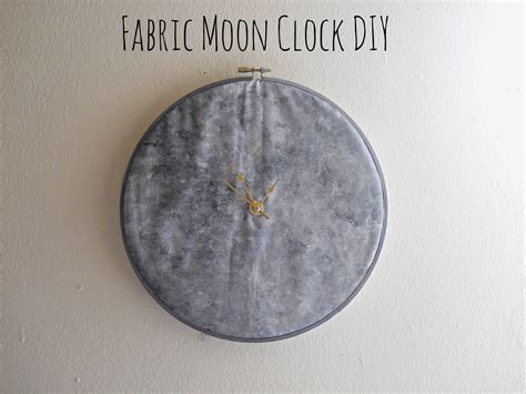 Fabric Moon Clock Diy Running With A Glue Gun