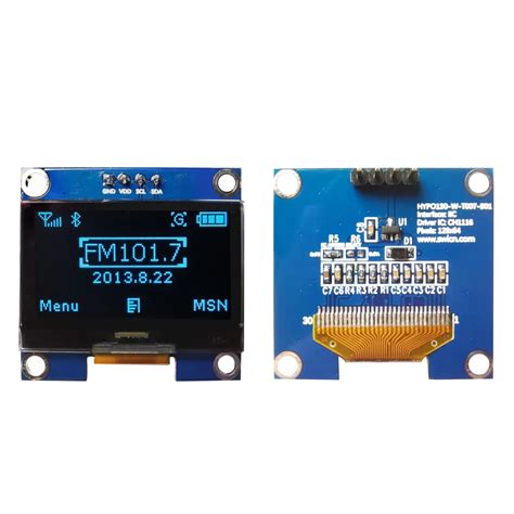 1 3inch 128x64 Oled Display Module With Pcb 4pin I2c Interface Buy 128x64 Oled Display 4pin