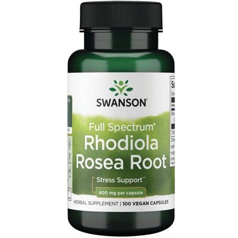 Rhodiola Rosea Root 400 Mg Supplement Swanson Health Products