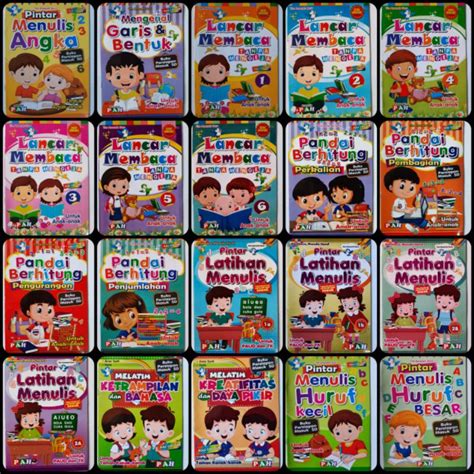 Jual Paket Super Lengkap 20 Buku Persiapan Masuk SD Paling Komplit Full