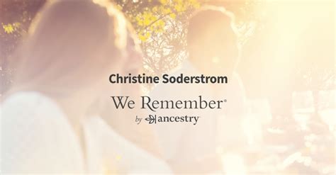 Christine Soderstrom 2022 Obituary