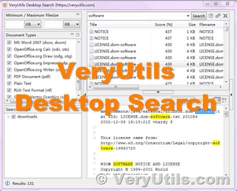 Veryutils Desktop Search Software Helps You Find Everything