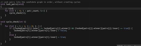 help with the lock pairs function tideman pset3 r cs50