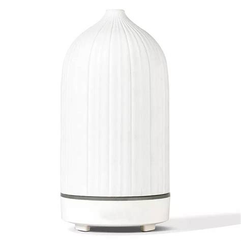 Striped Ceramic Electric Aromatherapy Diffuser White By Soomish