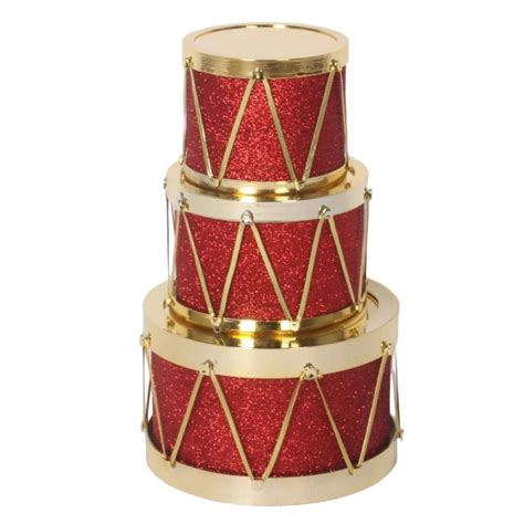 Christmas Toy Soldier Drum Set Redred Christmas Drum Set Decor