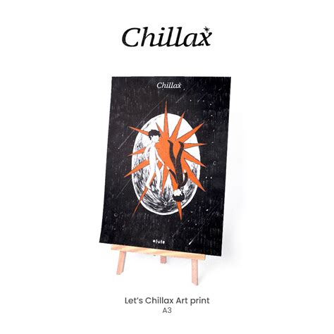 Lets Chillax Art Print Original Artwork By Oluloobjects Shopee