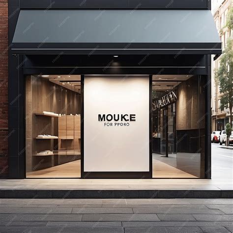 Customizable Storefront Signage Mockups Showcase Your Design Premium