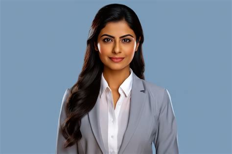 Premium Photo Young Brunette In A Business Suit