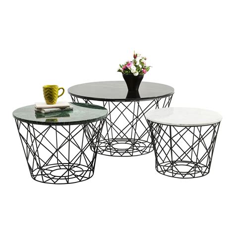East Round Coffee Table Set Of Three
